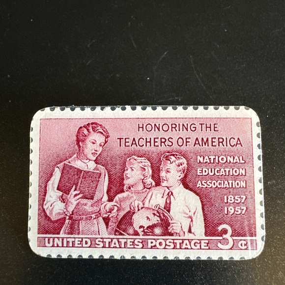 Jewelry | Vintage Honoring Teachers Of America 3 Cent Postage Stamp Pin ...